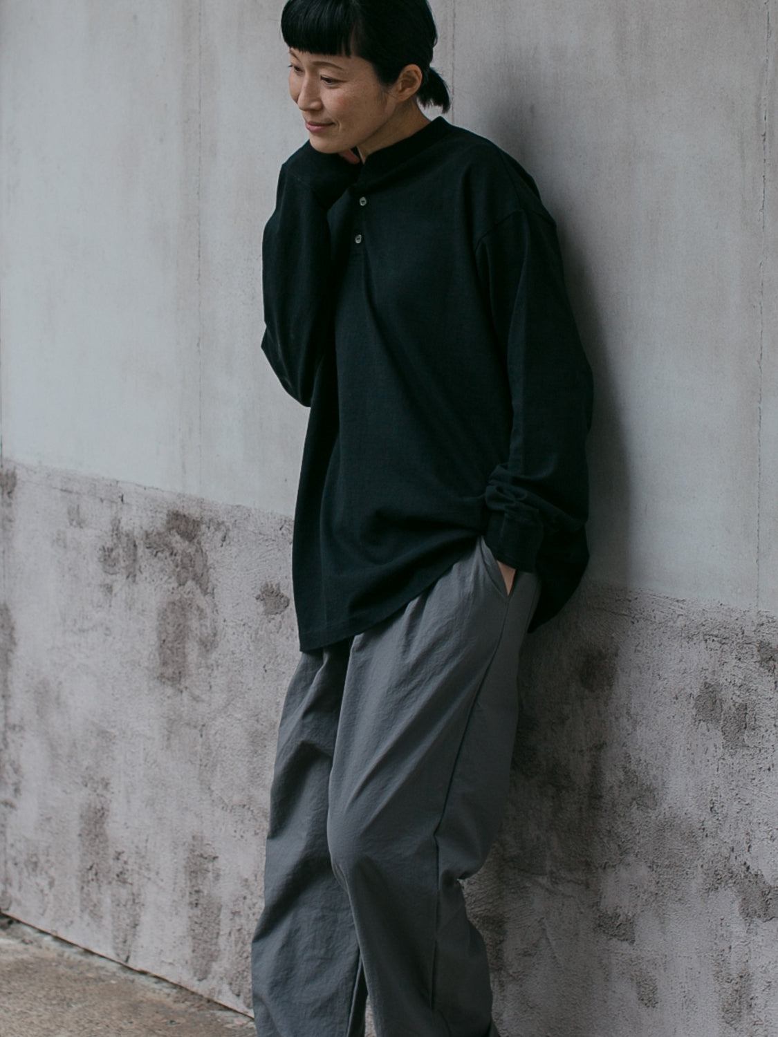 Ohh! Henley Neck L/S OHH-041